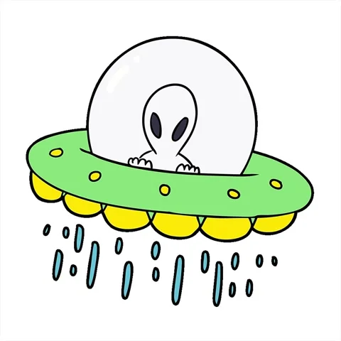 A simple looping animated cartoon alien ... | Stock Video | Pond5