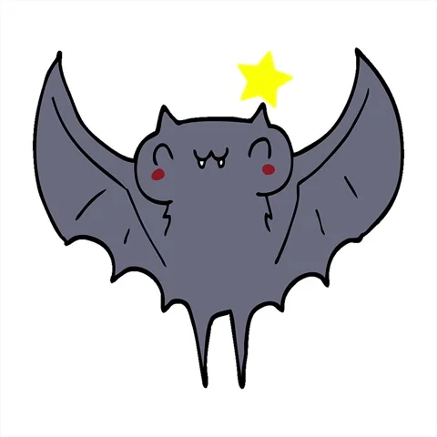 A simple looping animated cartoon bat | Stock Video | Pond5