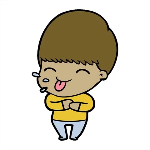 A simple looping animated cartoon boy st... | Stock Video | Pond5