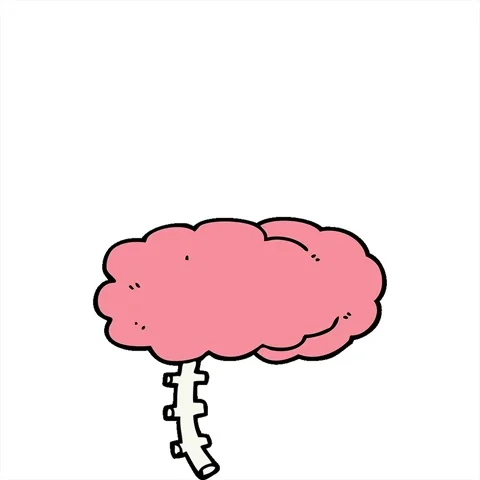 A simple looping animated cartoon brain | Stock Video | Pond5