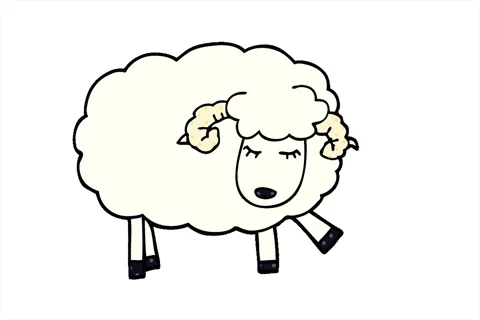 A simple looping animated cartoon doodle... | Stock Video | Pond5