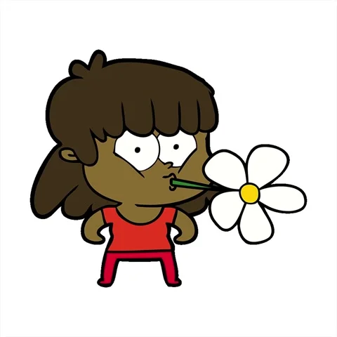 A simple looping animated cartoon girl w... | Stock Video | Pond5