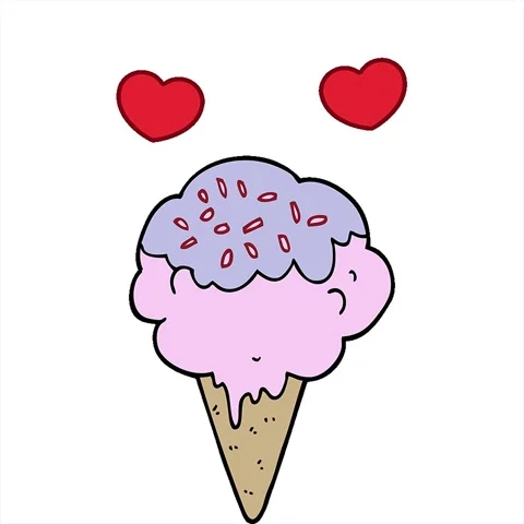 A simple looping animated cartoon ice cr... | Stock Video | Pond5