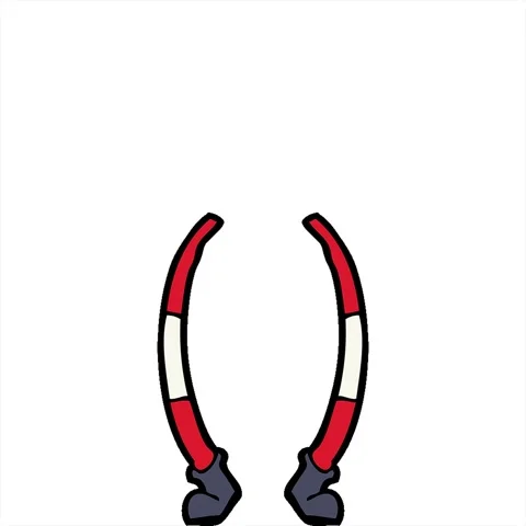 A simple looping animated cartoon legs | Stock Video | Pond5