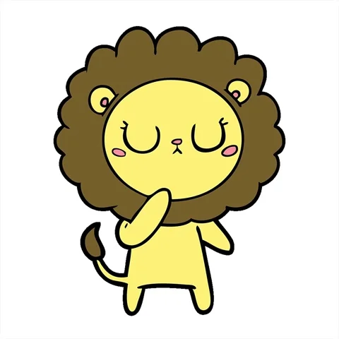 A simple looping animated cartoon lion | Stock Video | Pond5