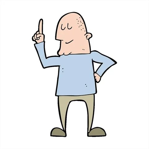 A simple looping animated cartoon man po... | Stock Video | Pond5