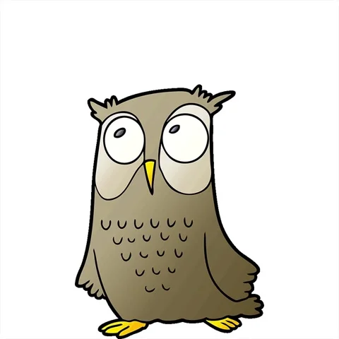 A simple looping animated cartoon owl | Stock Video | Pond5