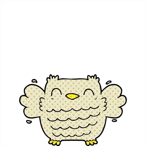 A simple looping animated cartoon owl | Stock Video | Pond5