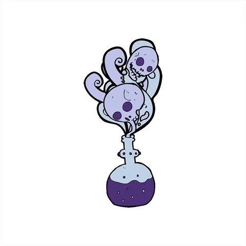 A simple looping animated cartoon potion | Stock Video | Pond5