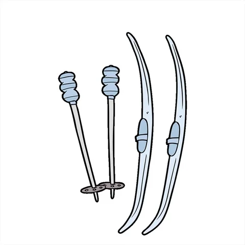 Skis Animated Stock Videos – Royalty-Free HD & 4K Videos | Pond5