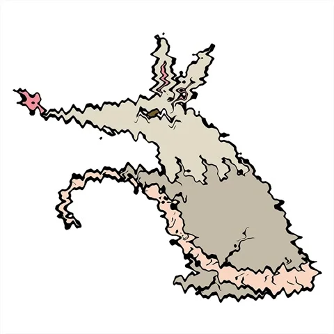 A simple looping animated cartoon sneaky... | Stock Video | Pond5