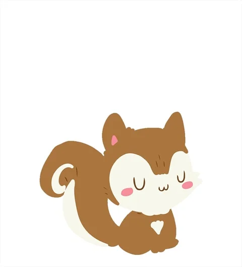 A simple looping animated cartoon squirr... | Stock Video | Pond5