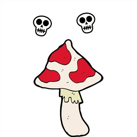 A simple looping animated cartoon toadst... | Stock Video | Pond5