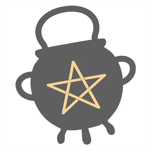 A simple looping animated cauldron with ... | Stock Video | Pond5