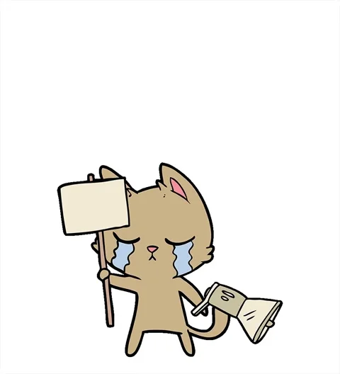 Simple Crying Animation By Cartoon Woman Crying Kawaii Character Stock