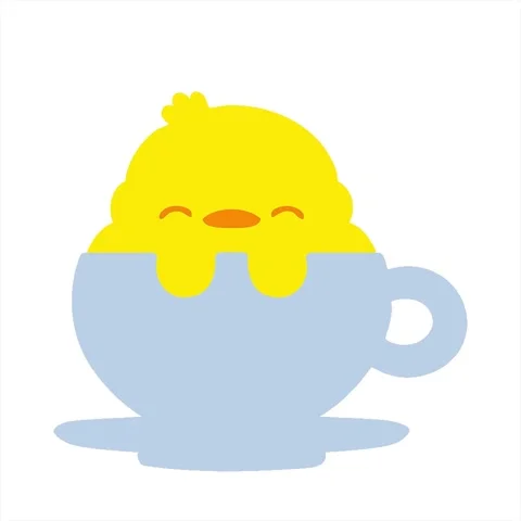 A simple looping animated cute baby bird... | Stock Video | Pond5