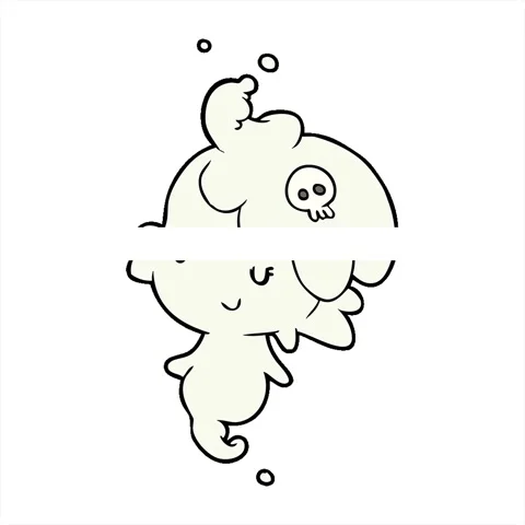 A simple looping animated cute cartoon g... | Stock Video | Pond5