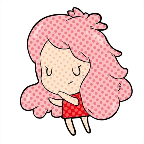 A simple looping animated cute cartoon g... | Stock Video | Pond5