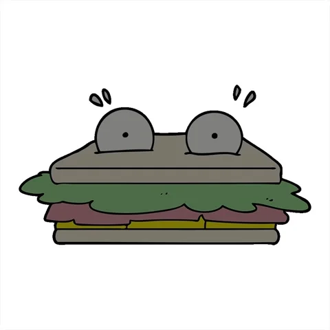 A simple looping animated sandwich carto... | Stock Video | Pond5