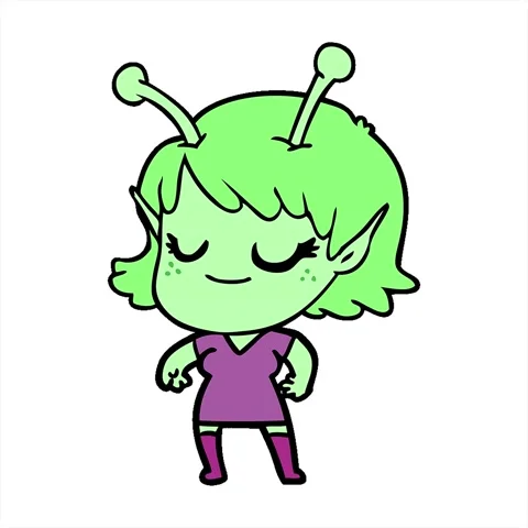 A simple looping animated smiling alien ... | Stock Video | Pond5
