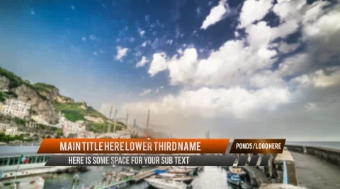 Simple Lower Third ~ After Effects Project #42875798 | Pond5