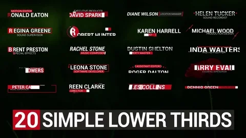 After Effects Template: Simple Lower Thirds #80691862