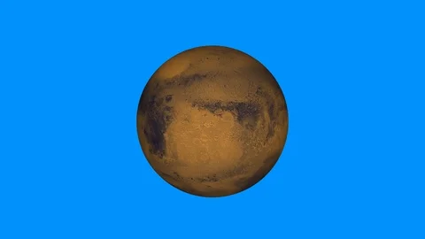 simple Mars planet model rotating seamle... | Stock Video | Pond5