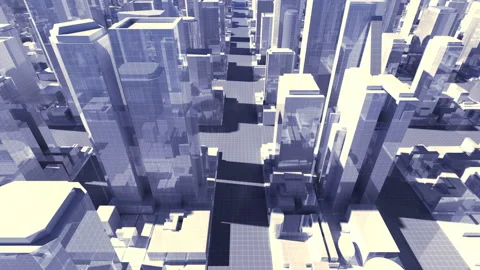 Simple Modern City Grid B4a | Stock Video | Pond5
