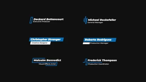 Simple Modern Lower Thirds ~ After Effects #270212336