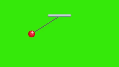 Simple pendulum oscillation on a green s... | Stock Video | Pond5