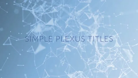 After Effects Template: Simple Plexus Titles #146012374