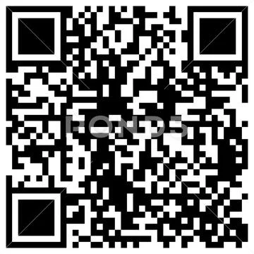 Simple QR Code bar template for private and commercial use Illustration ...