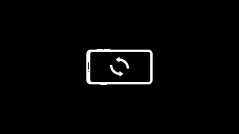 Simple rotate your phone icon animation ... | Stock Video | Pond5