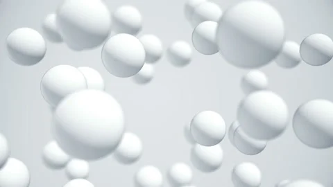 Simple spheres falling down. Clean style... | Stock Video | Pond5