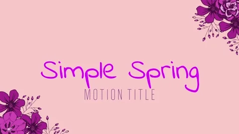 After Effects Template: Simple Spring Titles #144601966