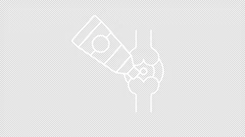 Simple thin line white animation of oint... | Stock Video | Pond5