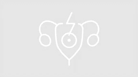 Simple thin line white animation of mens... | Stock Video | Pond5