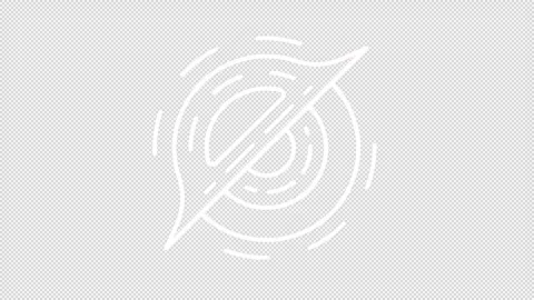 Simple thin line white animation of blac... | Stock Video | Pond5