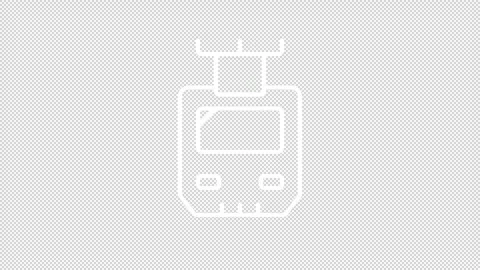 Simple thin line white animation of susp... | Stock Video | Pond5