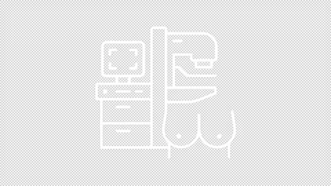 Simple thin line white animation of mamm... | Stock Video | Pond5