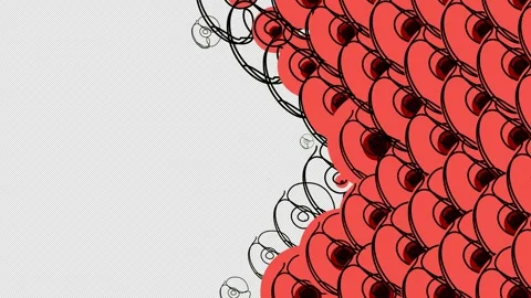 A simple video transition with cartoon r... | Stock Video | Pond5