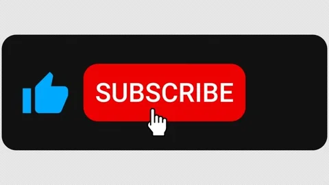 Simple Youtube Subscribe Button Overlay ... | Stock Video | Pond5