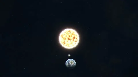 Simplified Animation of the Moon Rotatin... | Stock Video | Pond5