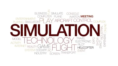 Simulation animated word cloud, text des... | Stock Video | Pond5