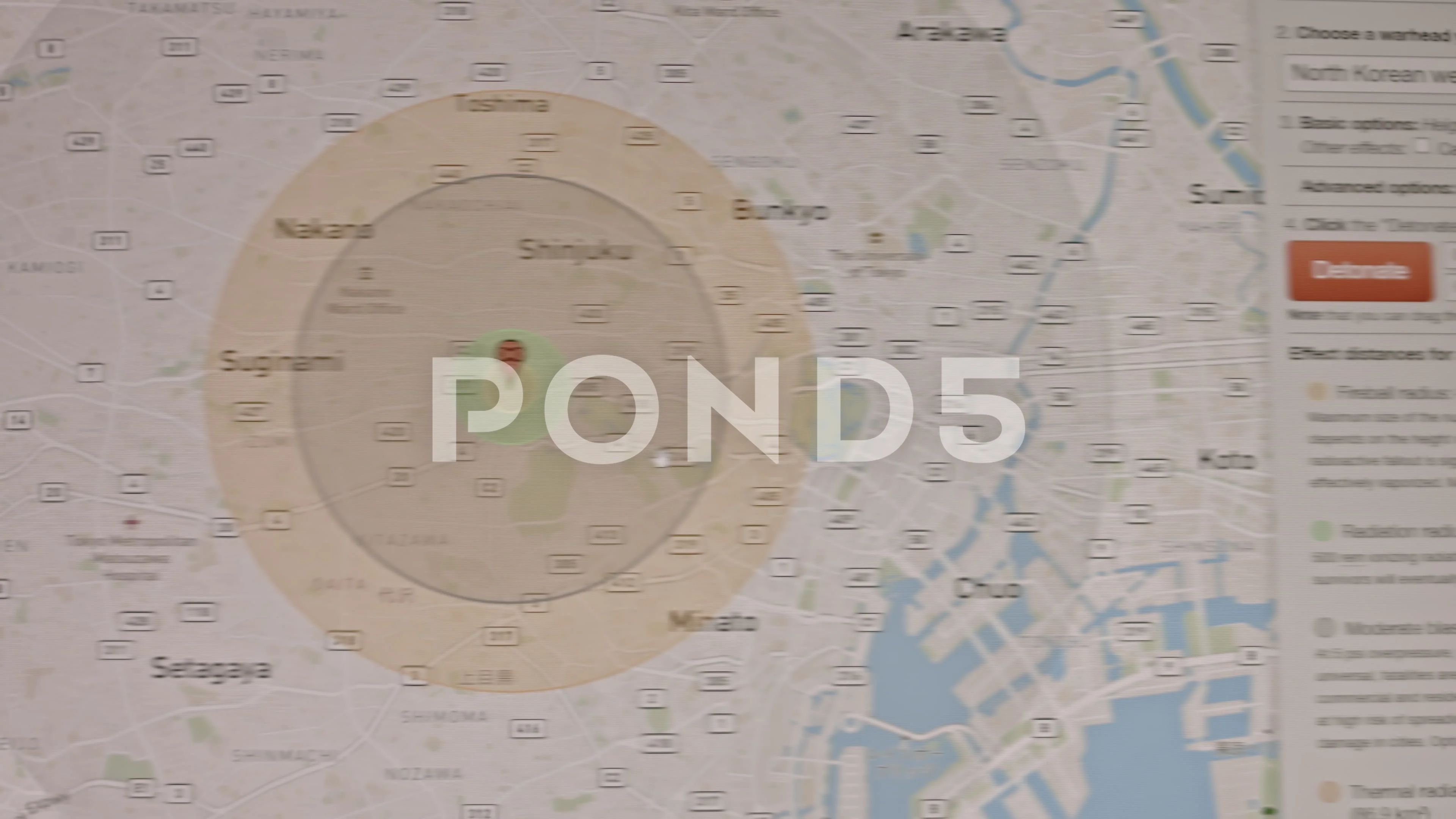 Nuclear Warhead Explosion Radius