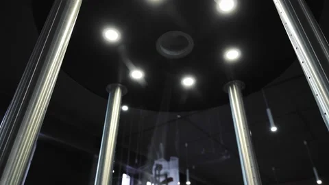 Simulation of a tornado vortex in the la... | Stock Video | Pond5