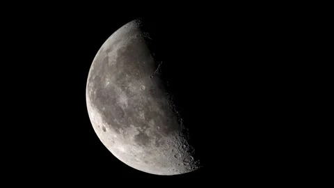 Simulation view from the Moon's far side... | Stock Video | Pond5