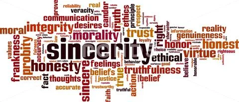 Sincerity word cloud: Graphic #118721661
