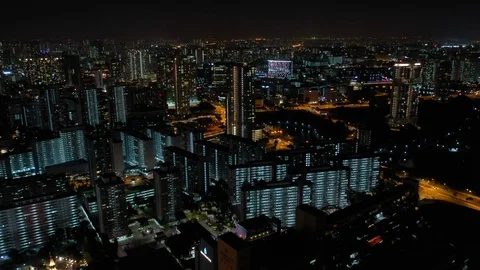 Singapore Cityscape Night Stock Videos – Royalty-Free HD & 4K Videos