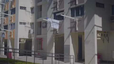 Hanging Clothes Hdb Stock Video Footage | Royalty Free Hanging Clothes ...